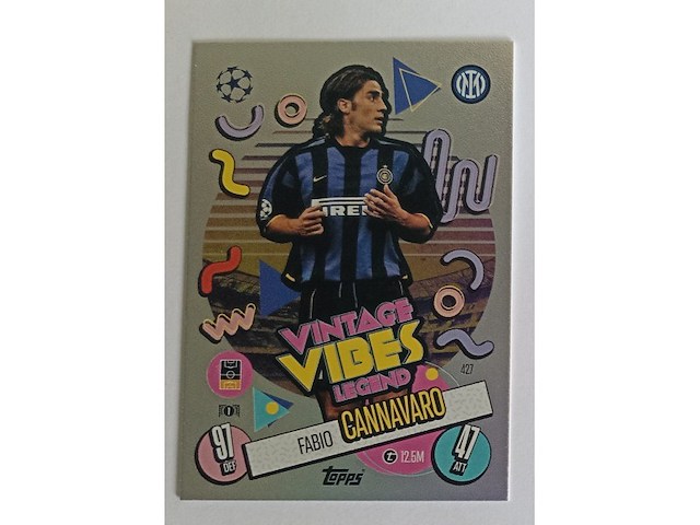 2024/25 Match Attax UCC Cannavaro Vintage Vibes