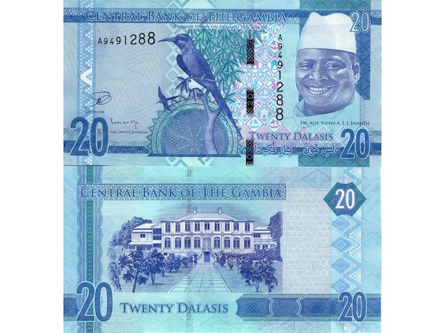 GAMBIA  20 Dalasis 2015 UNC, P-33