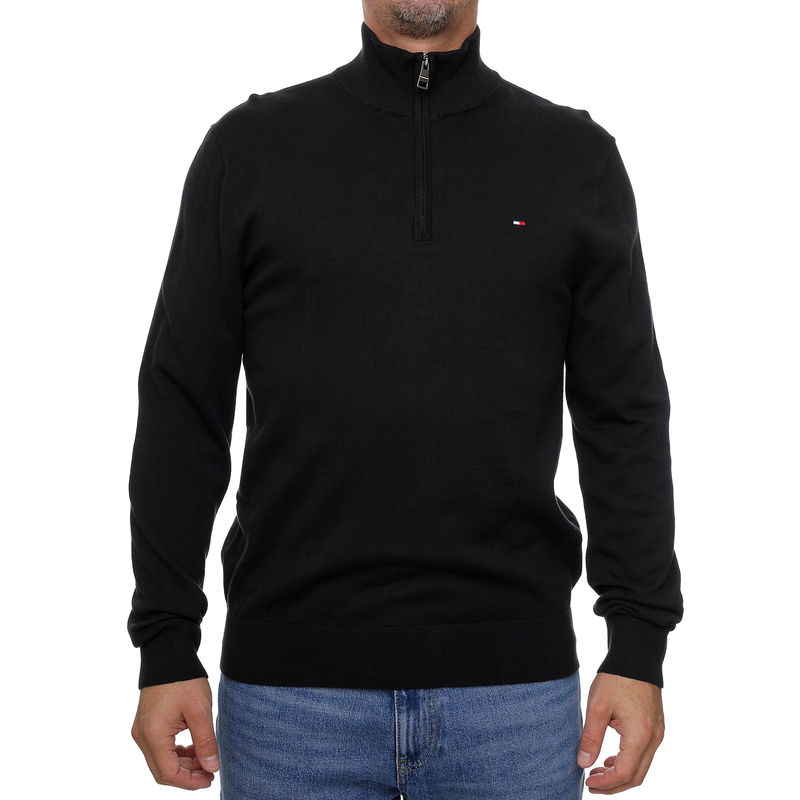 Muški džemper Tommy Hilfiger Essential Cotton Zip Mock