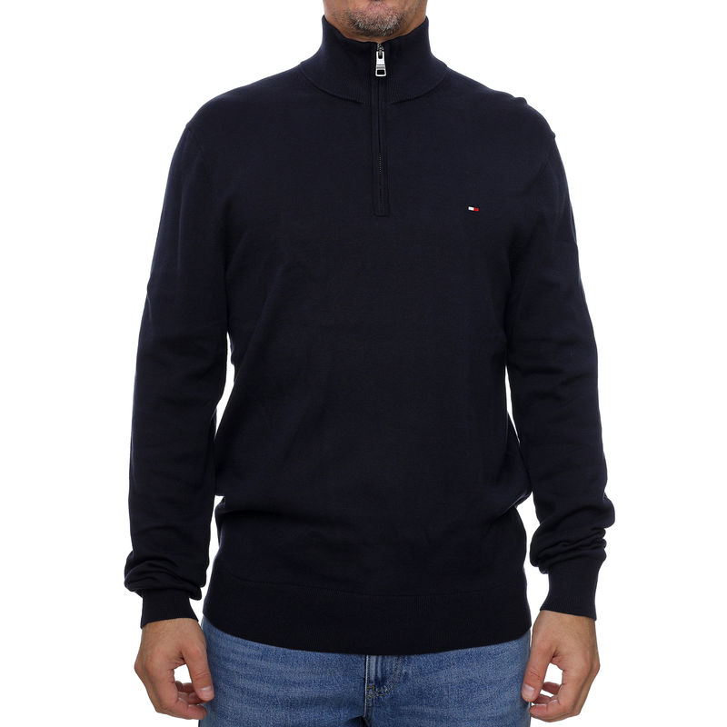 Muški džemper Tommy Hilfiger Essential Cotton Zip Mock