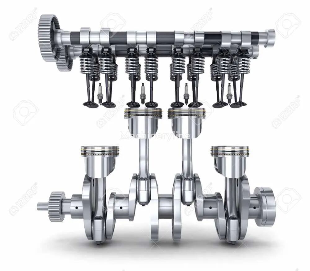 Ax cu came, vibrochen și piston pentru motor bregasta osovina za Deutz BF6M1015CP građevinske mašine