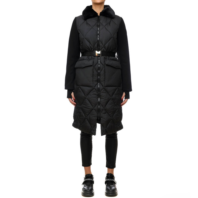 Ženski kaput Lola Quilted Coat With Belt Detail