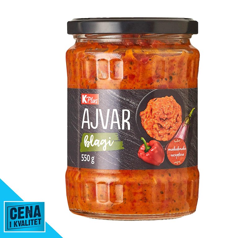 K plus ajvar blagi premium 550g k plus gg