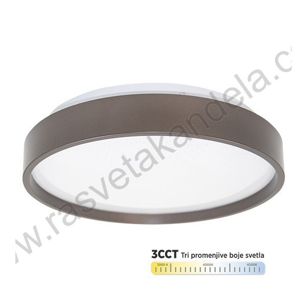 LED plafonjera M205540-BR CCT 15W 3000-6500K braon