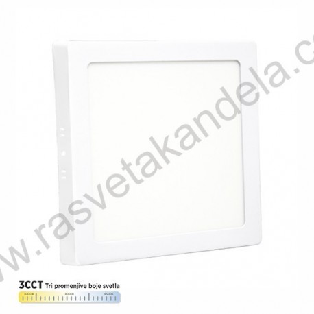 Led panel nadgradni M24NK-CCT 24W 3000/4000/6500K beli