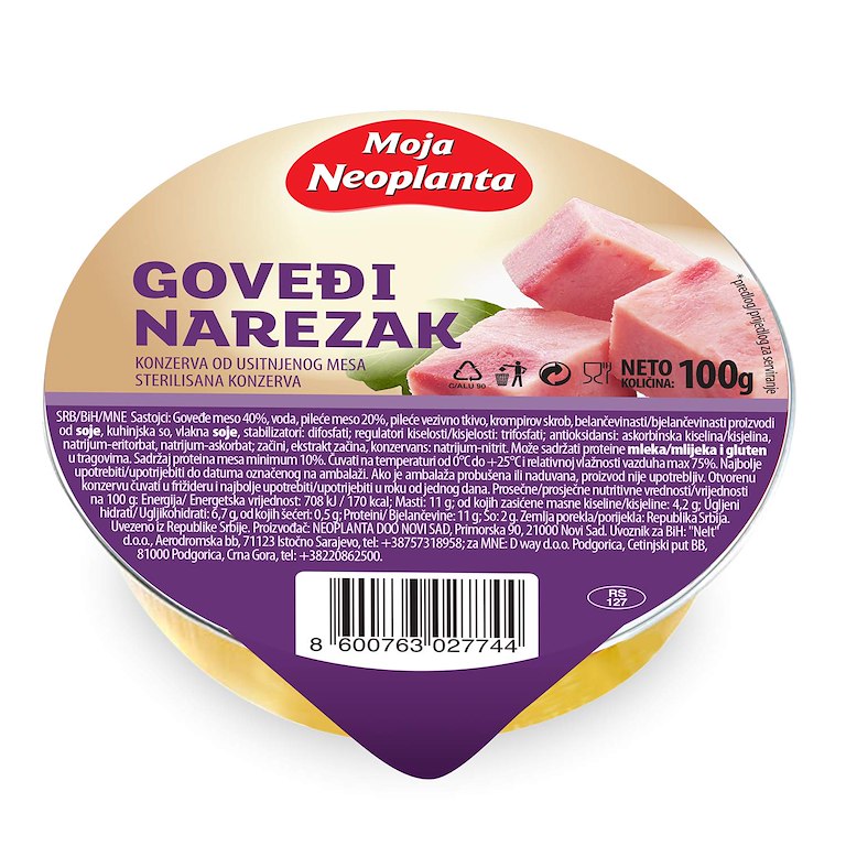 Neoplanta narezak goveđi 100g neoplanta