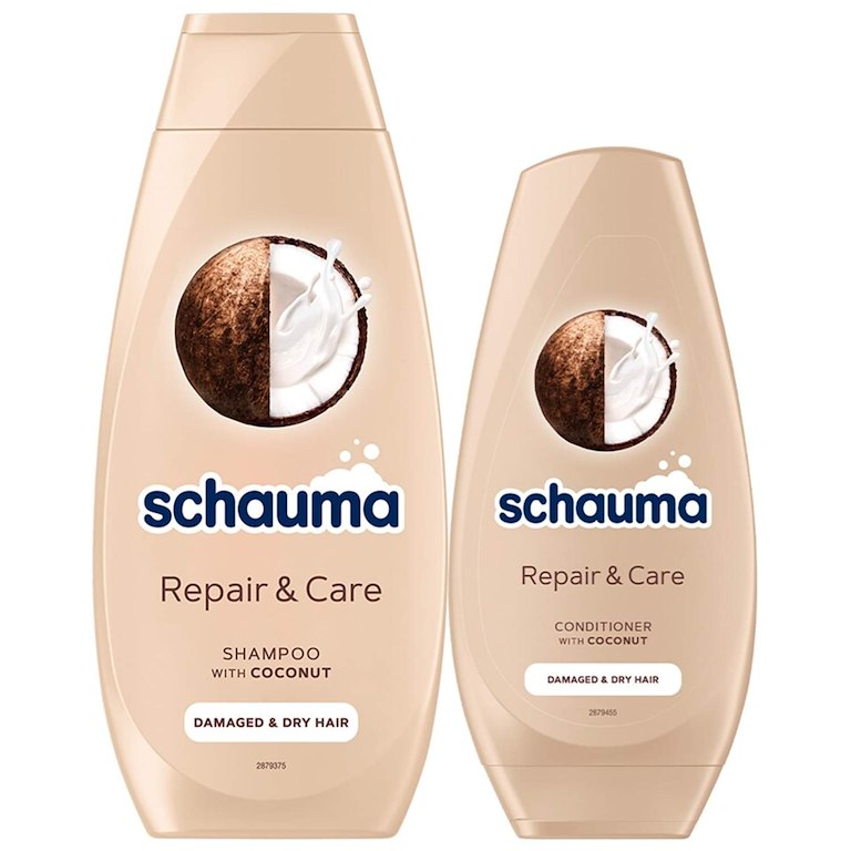 Schauma šampon repair and care 400ml+regenerator 250ml schauma