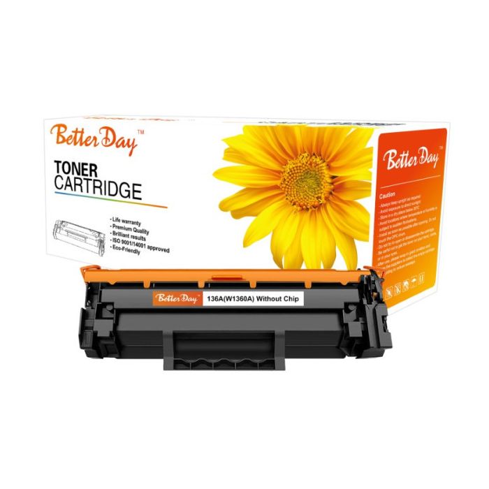 Toner BetterDay 136A, W1360A M211/M236 zam. kaseta za HP 1.15k (bez cipa)