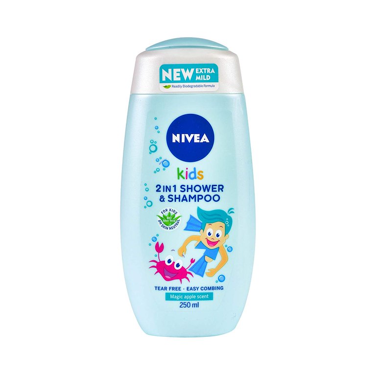 Beiersdorf gel za tuširanje dečiji nivea 2in1 kids 250ml Beiersdorf