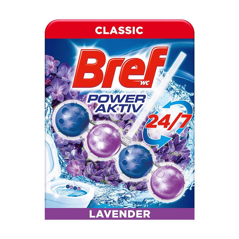 Bref kuglice za wc šolju Lavanda 50g