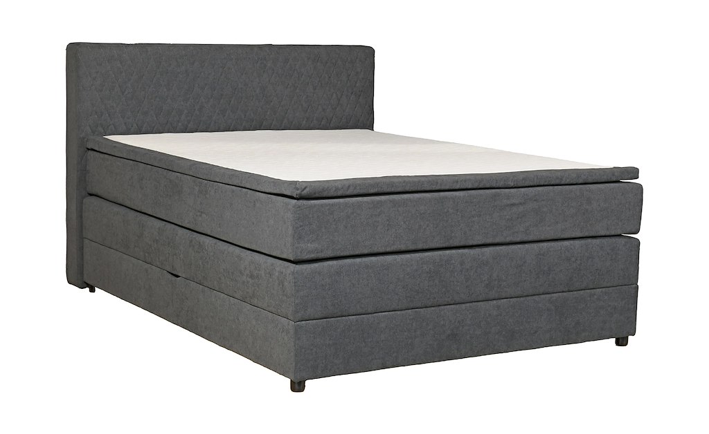 Omaha boxspring krevet 170x213x120 cm sivi