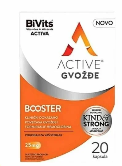 Bivits Gvožđe Booster 20 kapsula