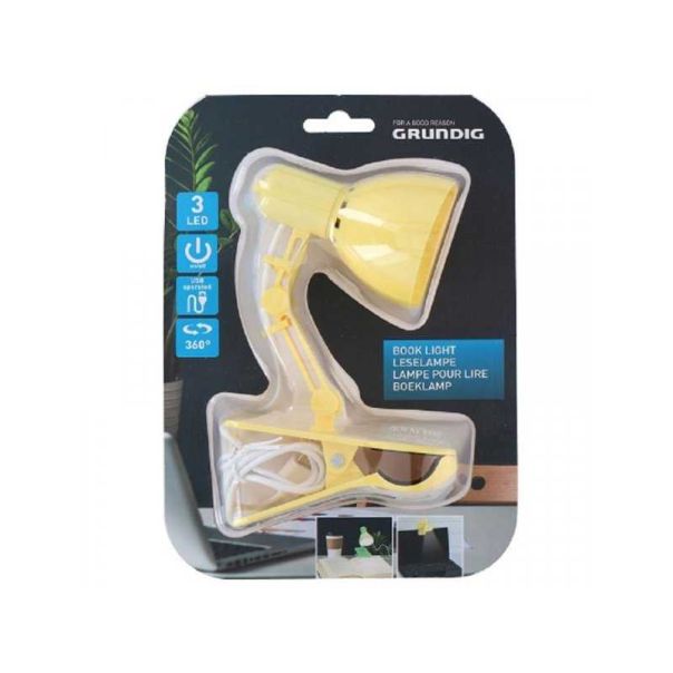 GRUNDIG Lampa za Knjigu 3LED Yellow