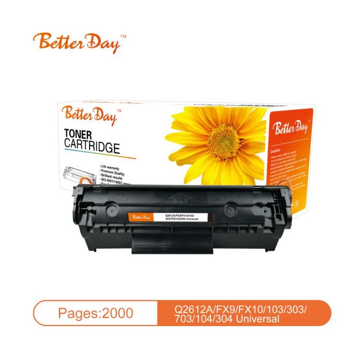 Toner BetterDay Q2612A/FX10 zam. kaseta za HP 2k