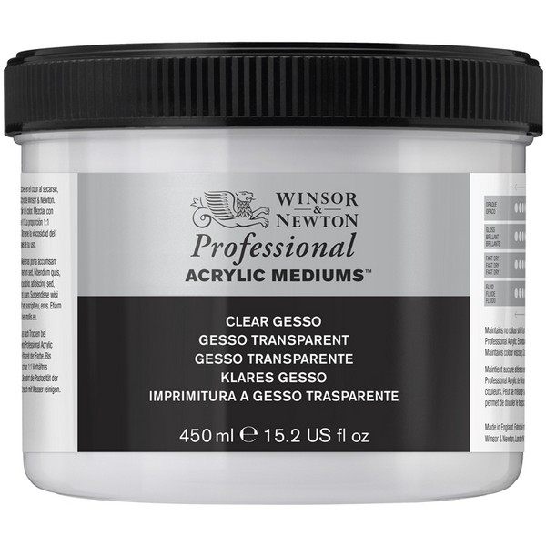 Winsor&Newton WN ARTISTS ACRYLIC COLOUR CLEAR GESSO 450 ML