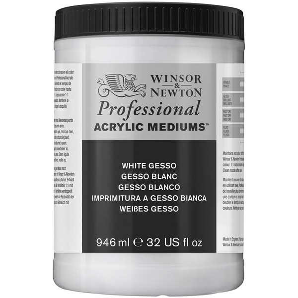 Winsor&Newton WN ARTISTS ACRYLIC COLOUR WHITE GESSO 946ml