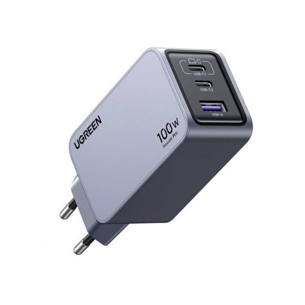 UGREEN Punjač Nexode Pro 100W 3-Port GaN Fast