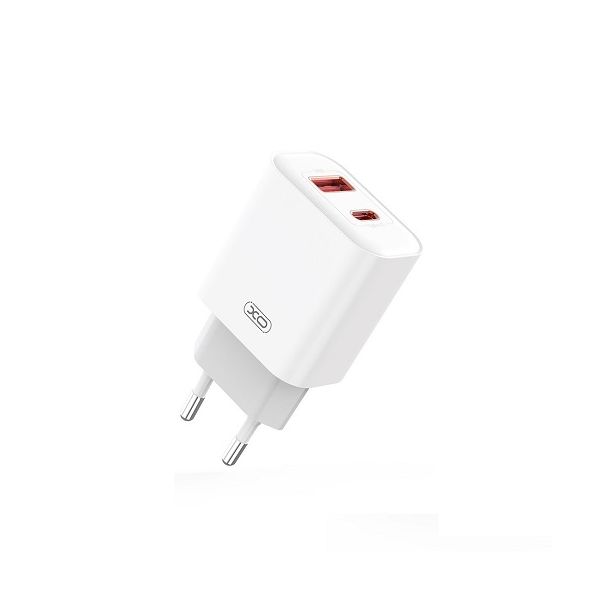 XO Brzi punjač USB-C 20W/USB-A 18W CE12