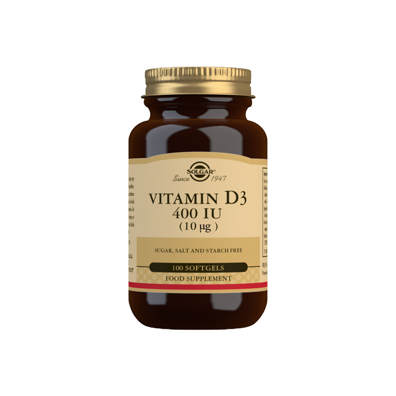 SOLGAR VITAMIN D3 kapsule 100x10mcg