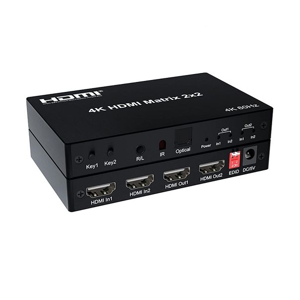 KETTZ HDMI Matrix 4k 60hz 2x2 HM-K252