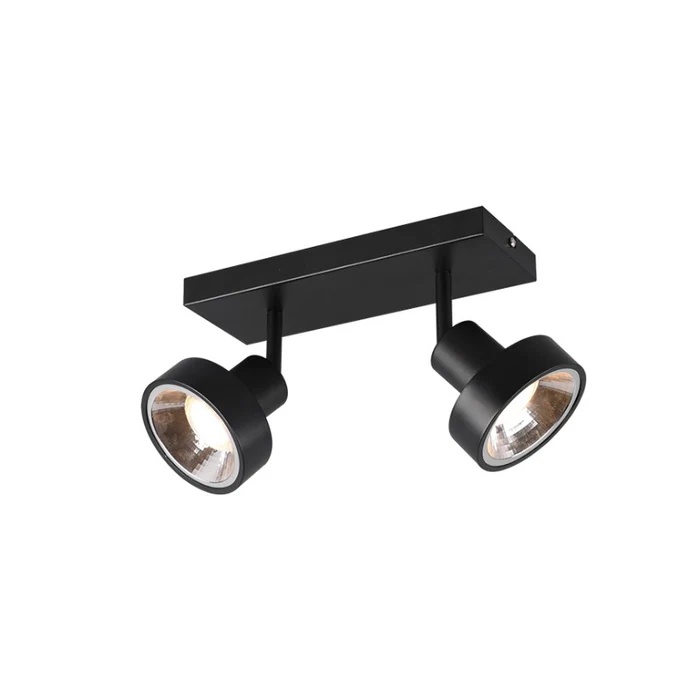 SPOT LAMPA LEON 2XGU10 CRNA 800700232