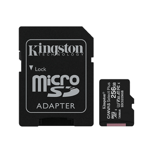 KINGSTON CANVAS SELECT PLUS SDCS2/256GB + Adapter MicroSD 256GB