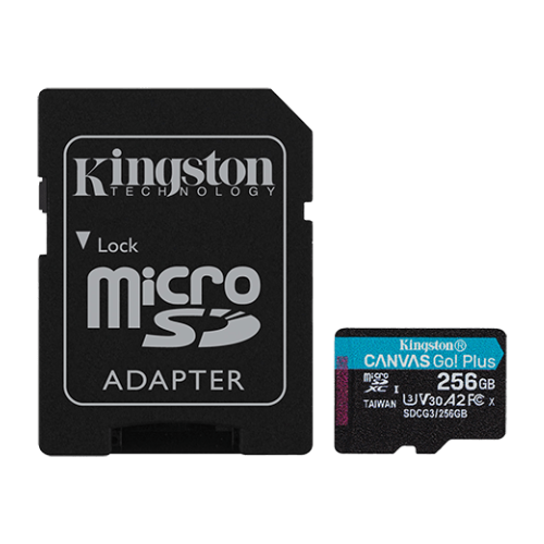 KINGSTON SDCG3/256GB CANVAS GO + Adapter MicroSD 256GB PLUS