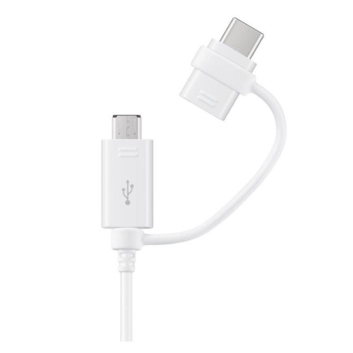 SAMSUNG EP-DG930-DWE MICRO USB Kabl sa tip C Adapterom 1.5m Beli