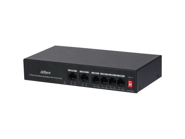 Dahua Poe Switch PFS3006-4ET-36  4-PORTNI POE SWITCH SA 2 UPLINK-A