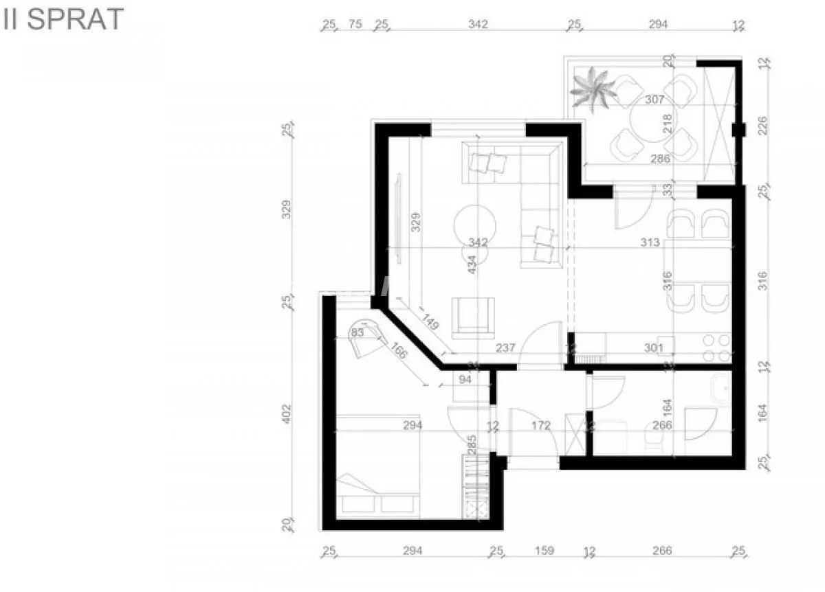 Prodaja, dvosoban stan, 44m2, Adice, Novi Sad, Novi Sad