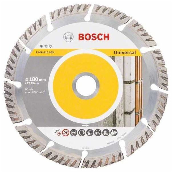 BOSCH Dijamantska rezna ploča Standard for Universal 180x22,23x2.4 segmenti 10mm