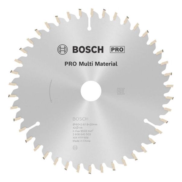 BOSCH List kružne testere Multi Material 160x2.4x20mm