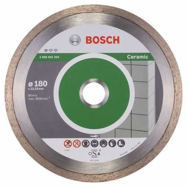 BOSCH Dijamantska rezna ploča Standard for Ceramic 180x22,23x1,6x7 mm