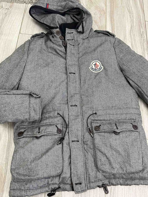 Jakna za prelazni period, L (EU 52), Moncler, bоја - Siva