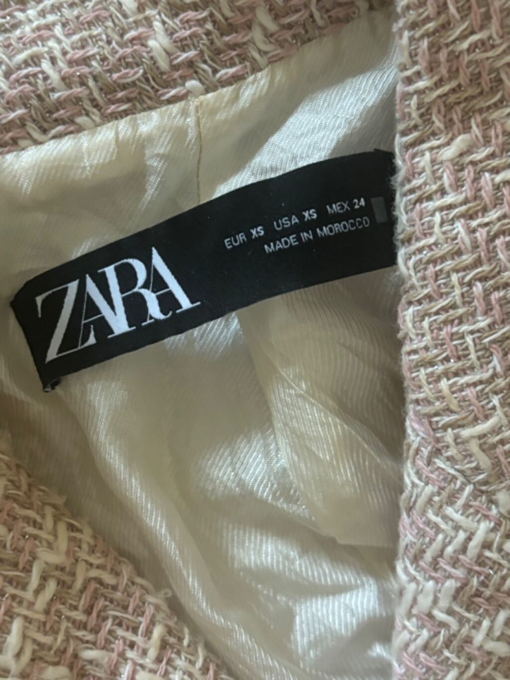 Zara, XS (EU 34), Jednobojni, Karirani