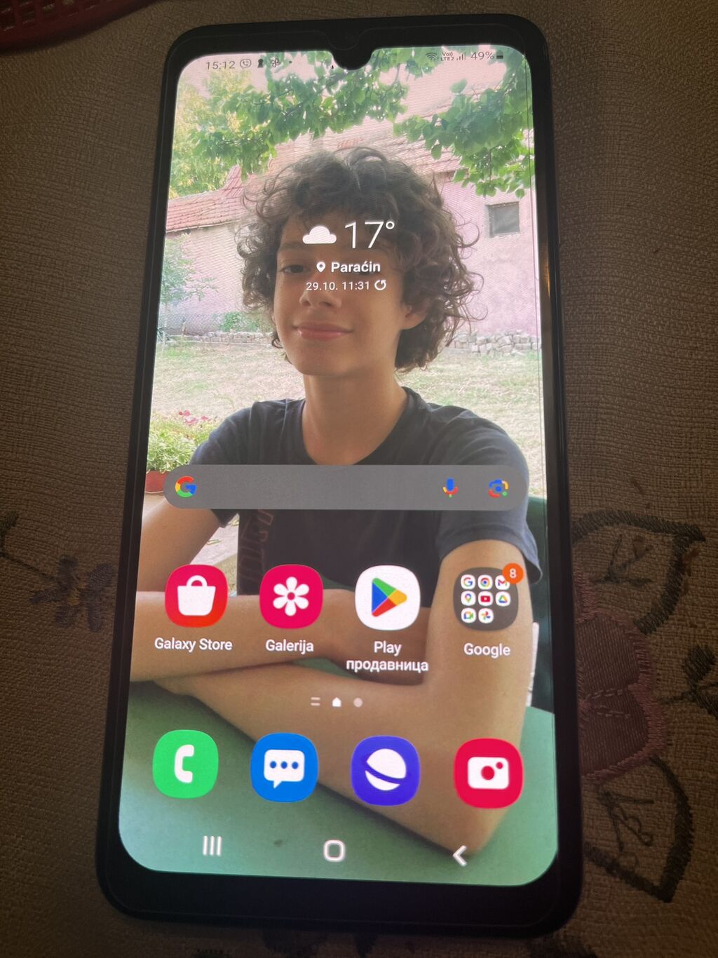 Samsung Galaxy A70, 256 GB, bоја - Narandžasta, Sa tastaturom, Otisak prsta