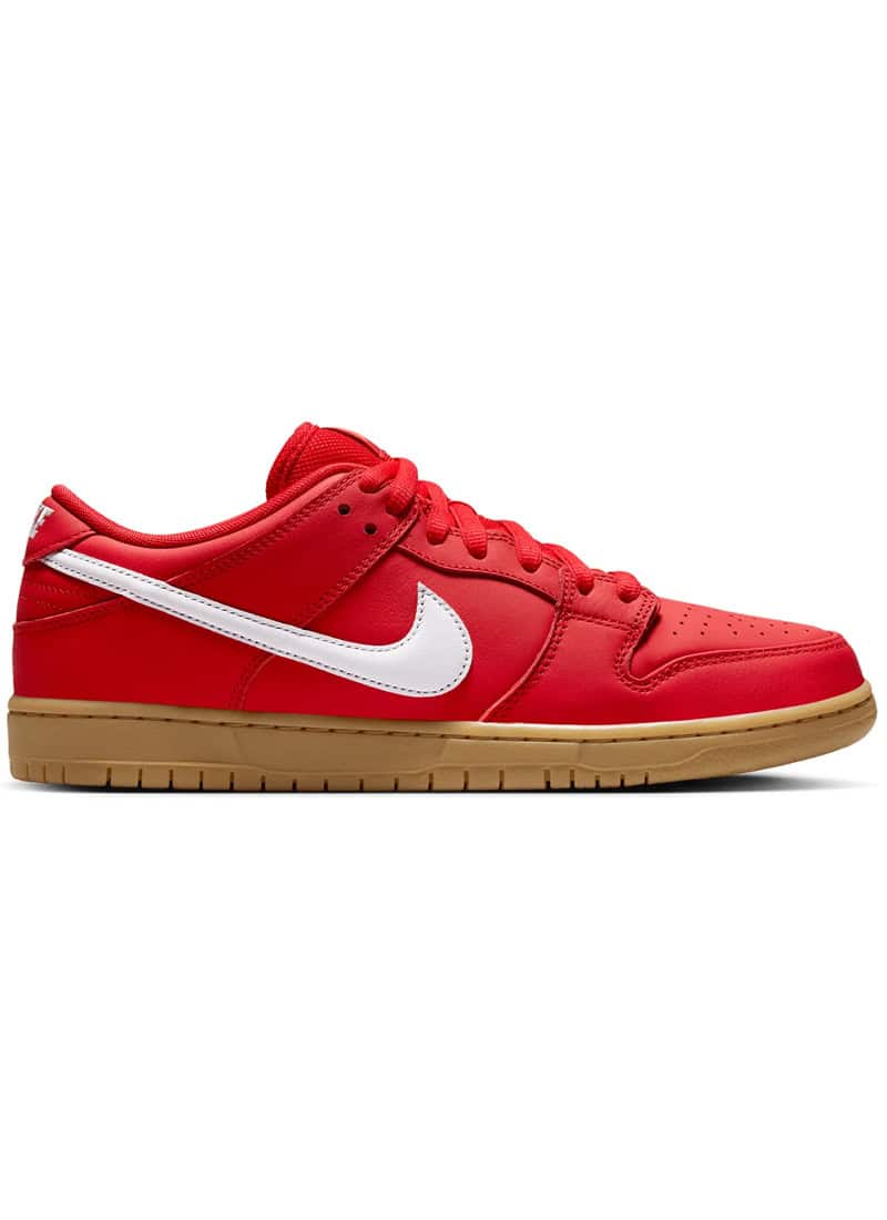 Nike sb dunk low university red white