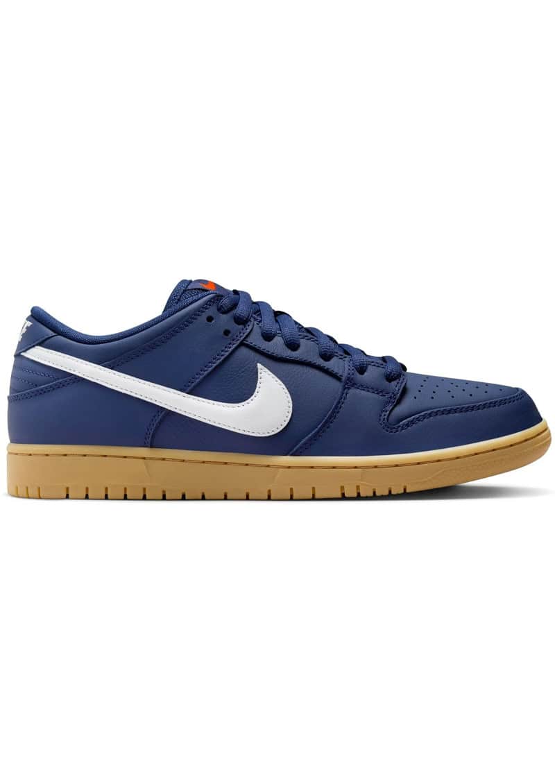 Nike sb dunk low navy white gum