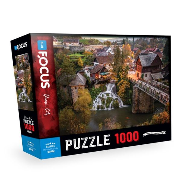 BLUE FOCUS Puzzle Rastoke – 1.000 delova