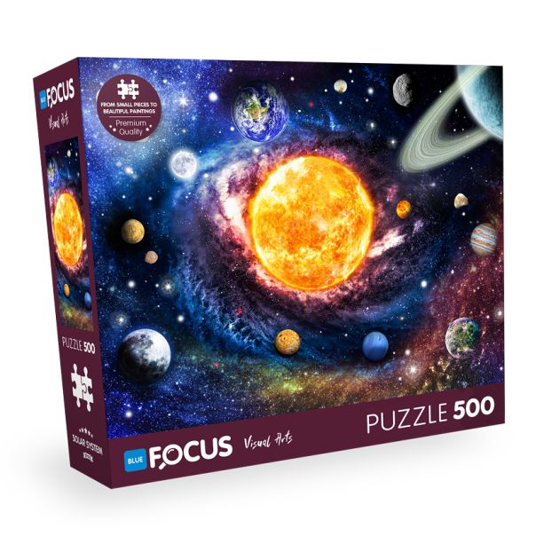 BLUE FOCUS Puzzle Solarni sistem – 500 delova