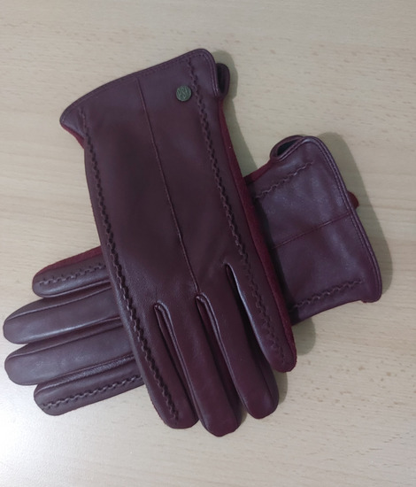 Sniženo  Nove XL PS FASHION KOŽNE bordo rukavice