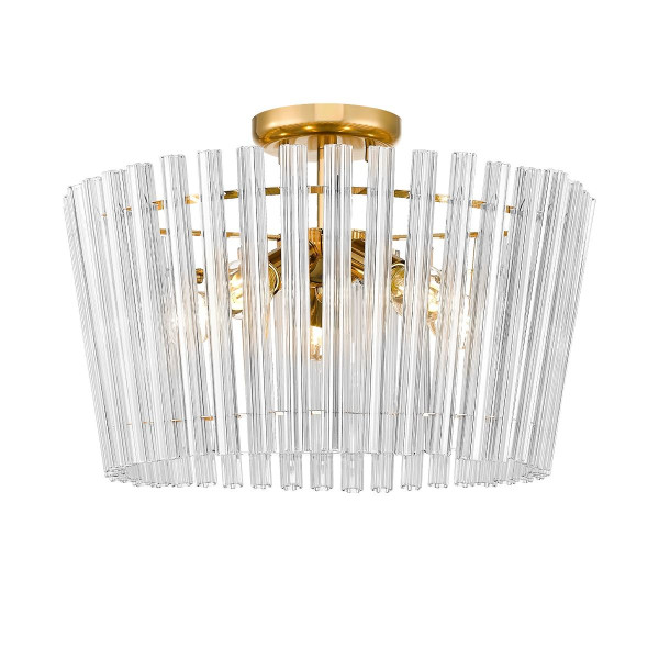 Ceiling lamp BACH C0547-05H-F9AC 5xE14 gold