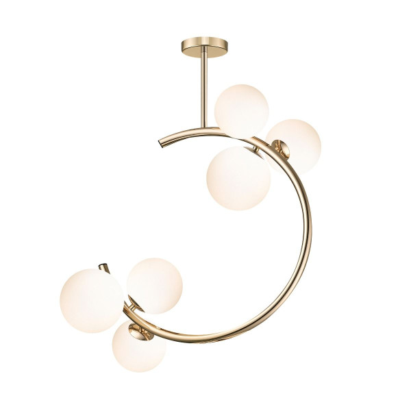 Ceiling lamp MOLECULE C0454-06Q-F7AA 6xG9 gold