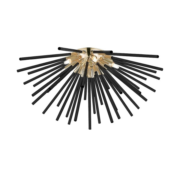 Ceiling lamp URCHIN C0491-06B-F7BC 6xG9 black/gold