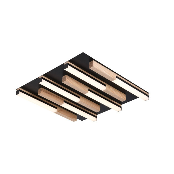 LED Ceiling lamp ELIOT MX4980-6S-3BMT 26W 3000K black/wood