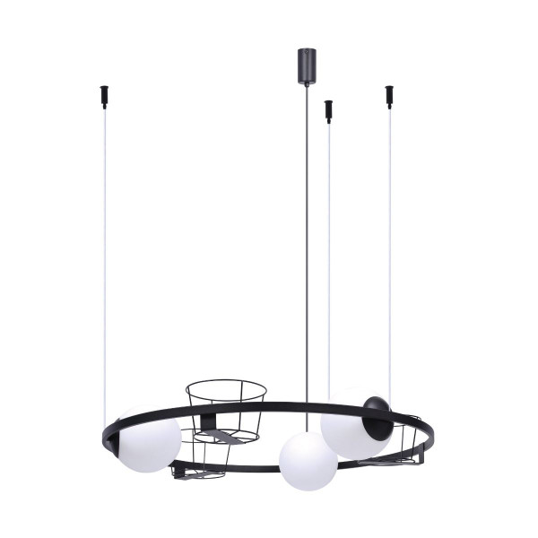 Pendant PLANT 5005 3xE27 black/white