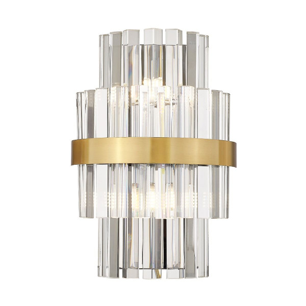 Wall lamp CONSTANTINOPLE W0567-02A-B52G 2xG9 brass