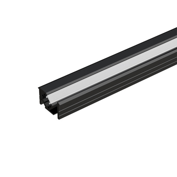 EL-82CR SHELF PROFILE FOR LED STRIP 2.5M, BLACK