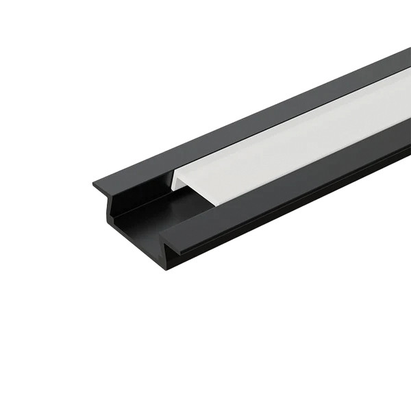 EL-87CR PROFILE FOR LED STRIP 2.5M, BLACK