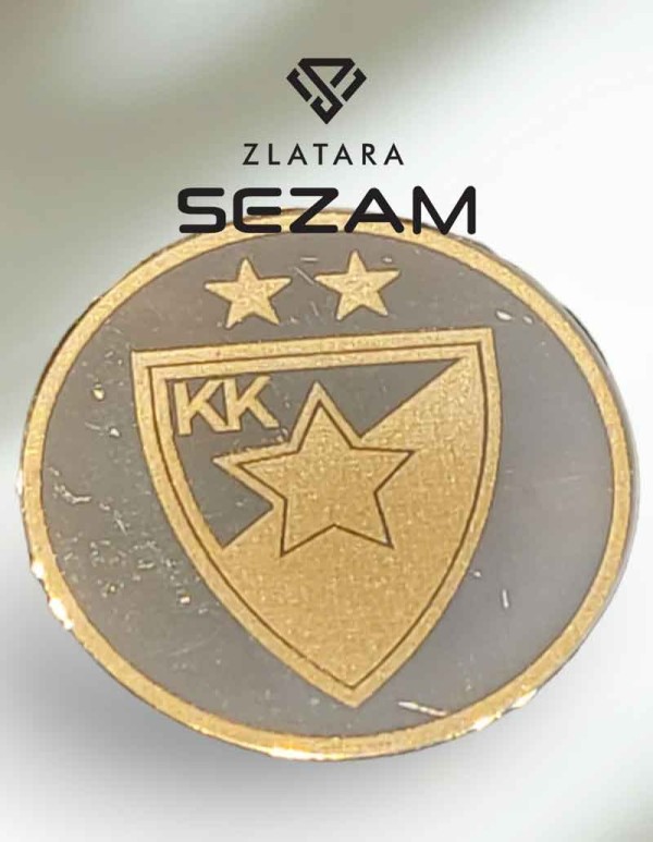 14 K Zlatnik Sa Grbom KK CRVENA ZVEZDA